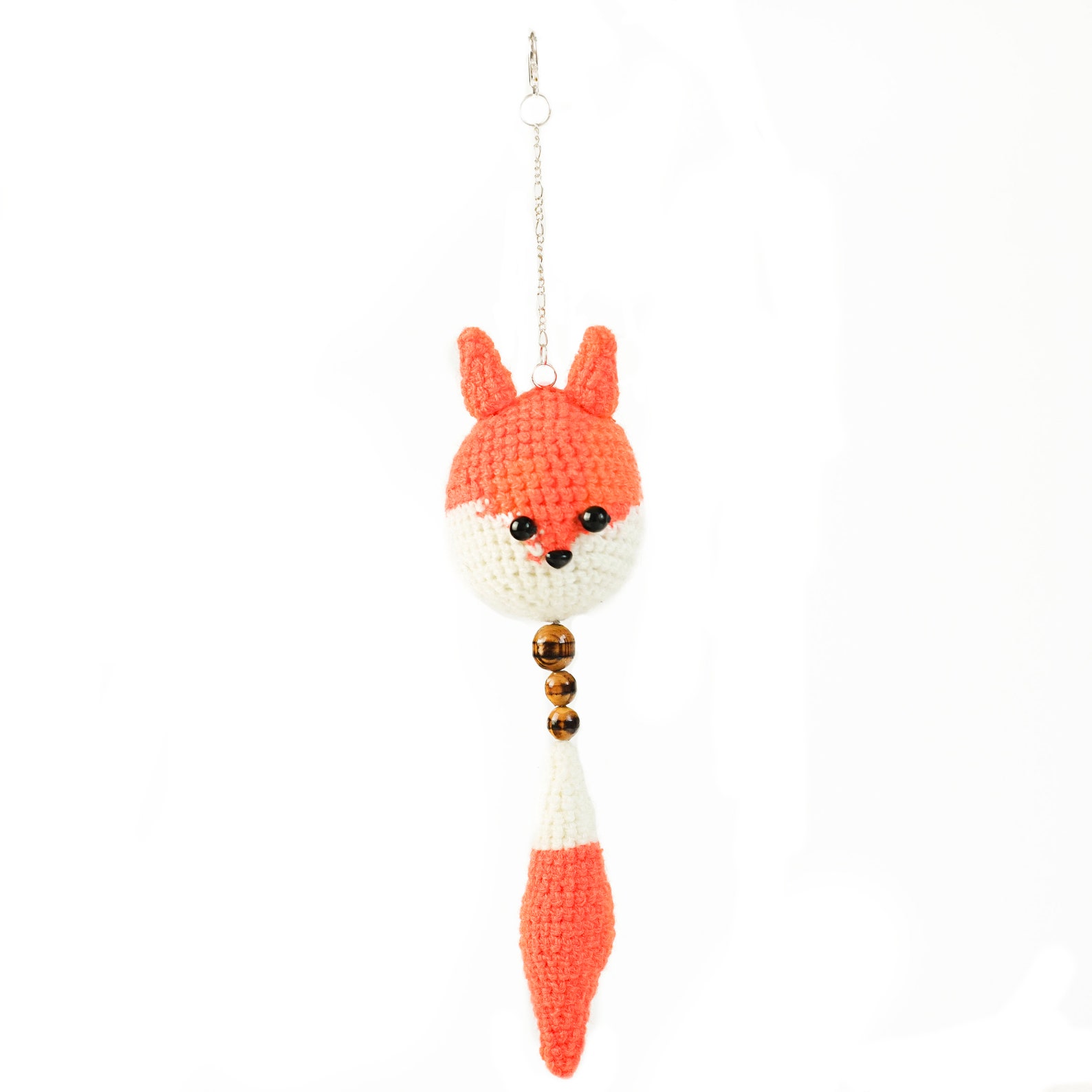 Keychain Fox Crochet Fox Keychain Knitted Accessories Fox Knit Knitted ...