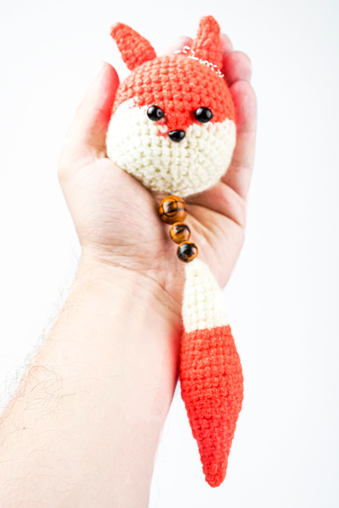 Keychain Fox Crochet Fox Keychain Knitted Accessories Fox Knit Knitted ...