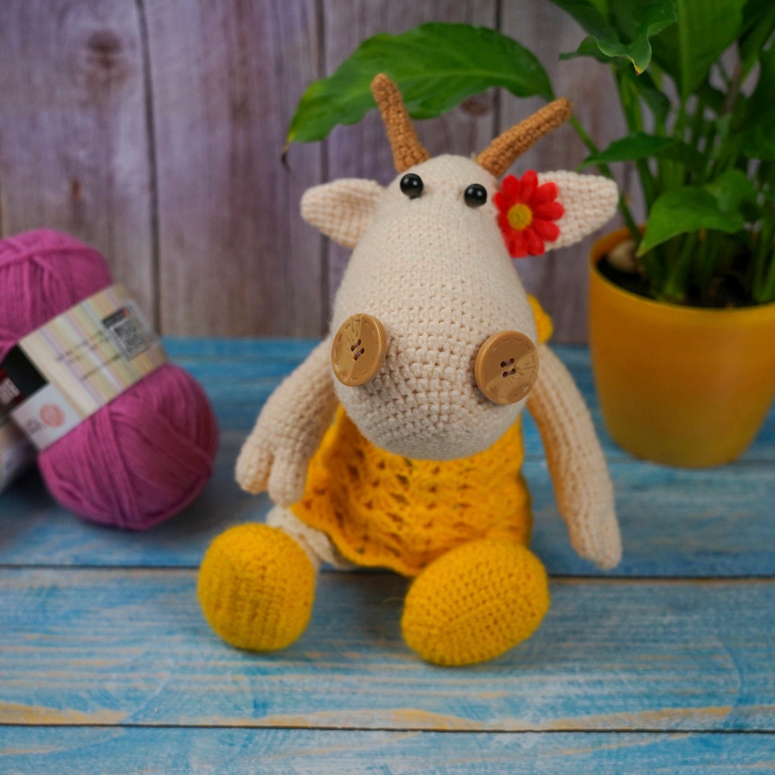 Hecho a mano de punto crocheted vaca crochet vaca juguete - Etsy México