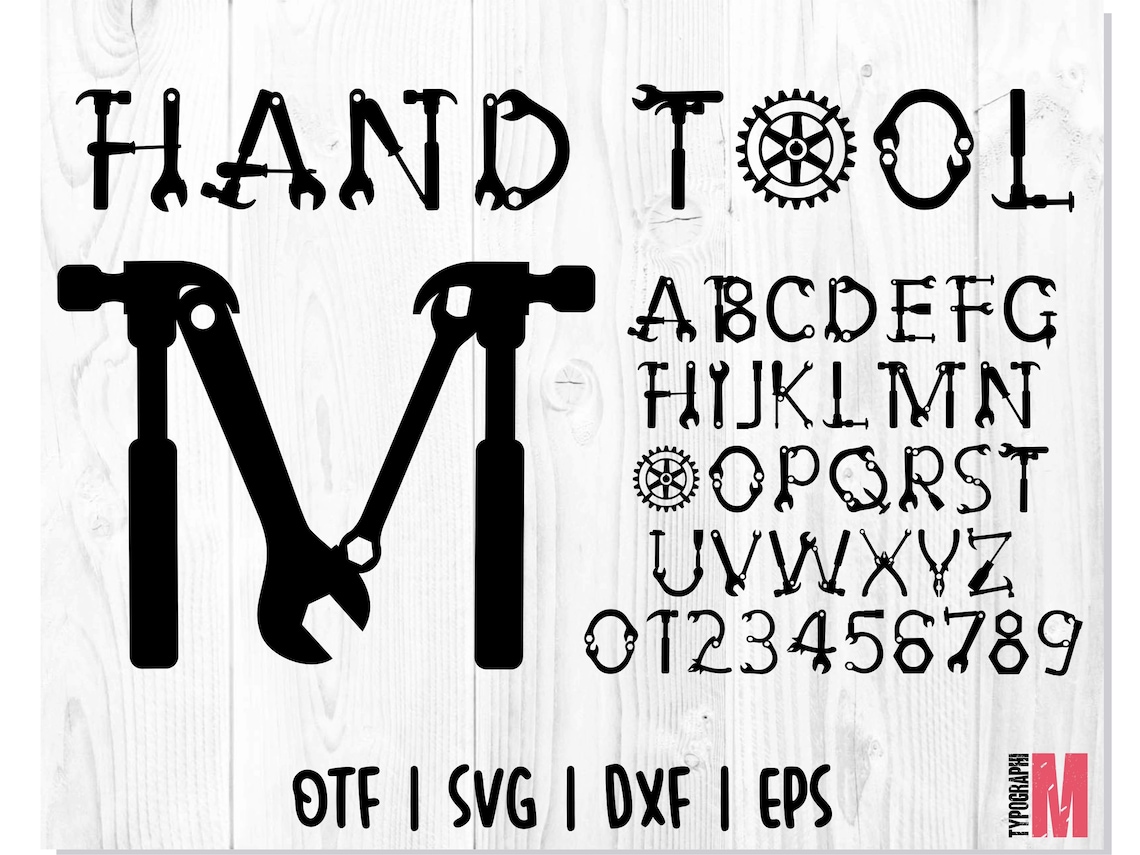 Hand Tool font OTF Mr Fix It font svg Mr Fix It font | Etsy Hand Tool font OTF Mr Fix It font svg Mr Fix It font | Etsy