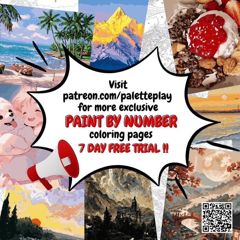 Tower of Pisa Paint by Number Kit Adult Printable & Digital Download ...