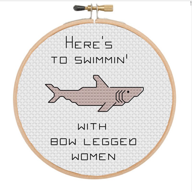 Jaws Embroidery - Etsy