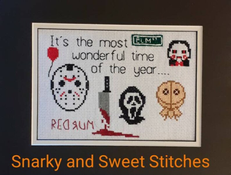 Halloween Horror Movie Cross Stitch, Halloween Movie Character Cross ...