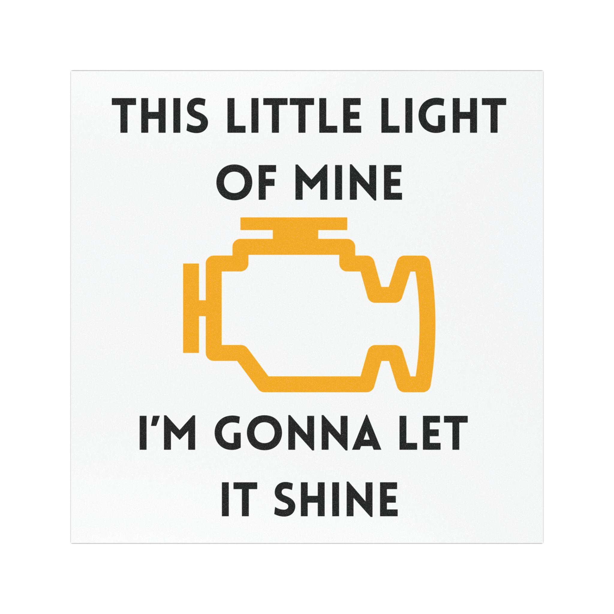 Funny Car Magnet, Check Engine Light Gag Gift, Funny Gift for Wife ...