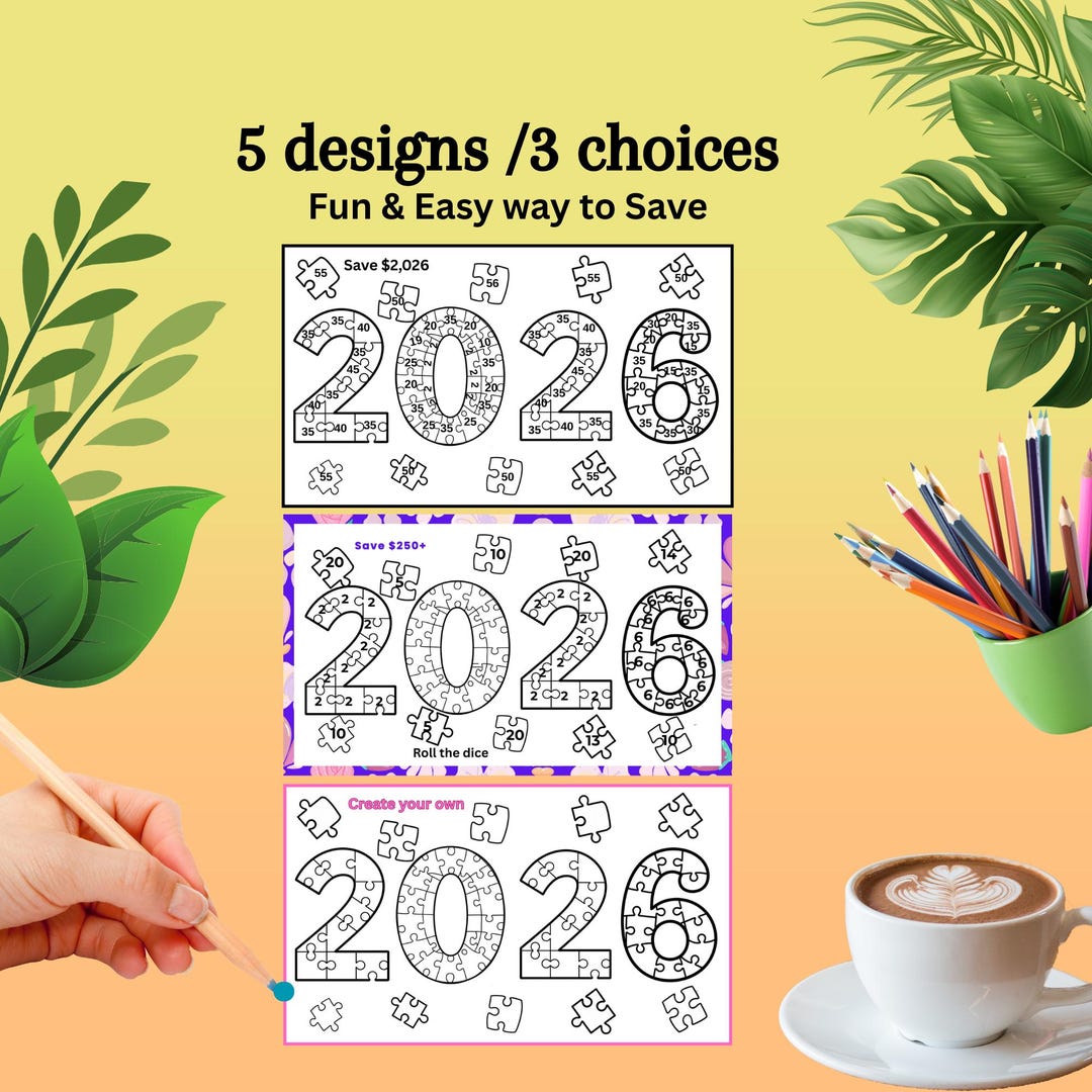 2026 Savings Challenge Printable Cash Stuffing| A6 Savings Savings ...