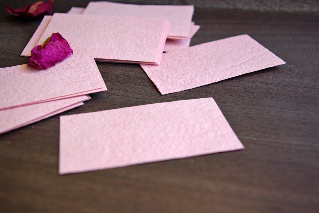 40 Pcs Handmade Recycled Paper Cards: Wedding Place Cards - Etsy