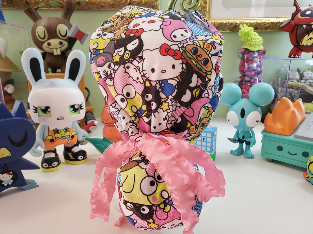 Hello Kitty and Friends Ponytail Adjustable Style Scrub Cap - Etsy