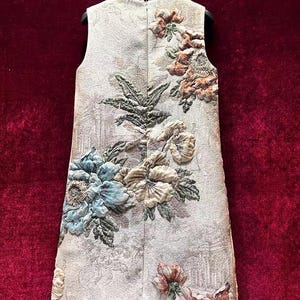 Vintage French Embroidery Dress - A-line Dress | 3D Floral & Jeweled ...