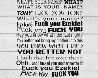 Buy Whats Your Name Tony Svg Online In India - Etsy India