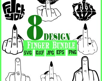Middle Finger Svg | Etsy