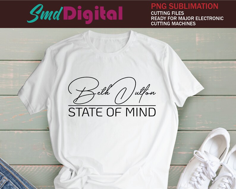 Beth Dutton State of Mind SVG DXF PNG Yellowstone Designs Cut Files ...