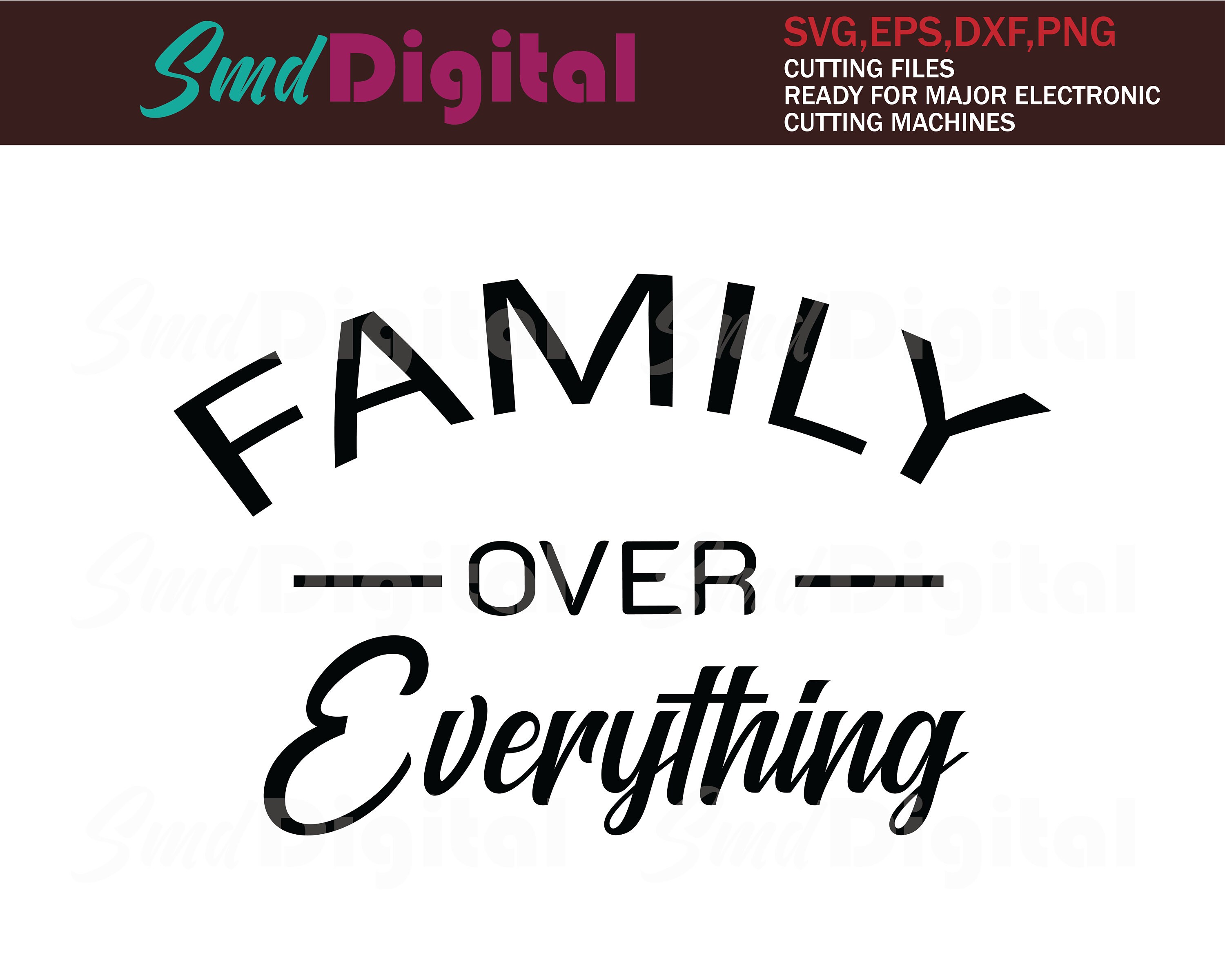Family Over Everything Svgfiles Family Gift Family Birthday | Etsy