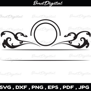 Mailbox Monogram Name Frame SVG Png Pdf Dxf Jpg Ai Cutting - Etsy