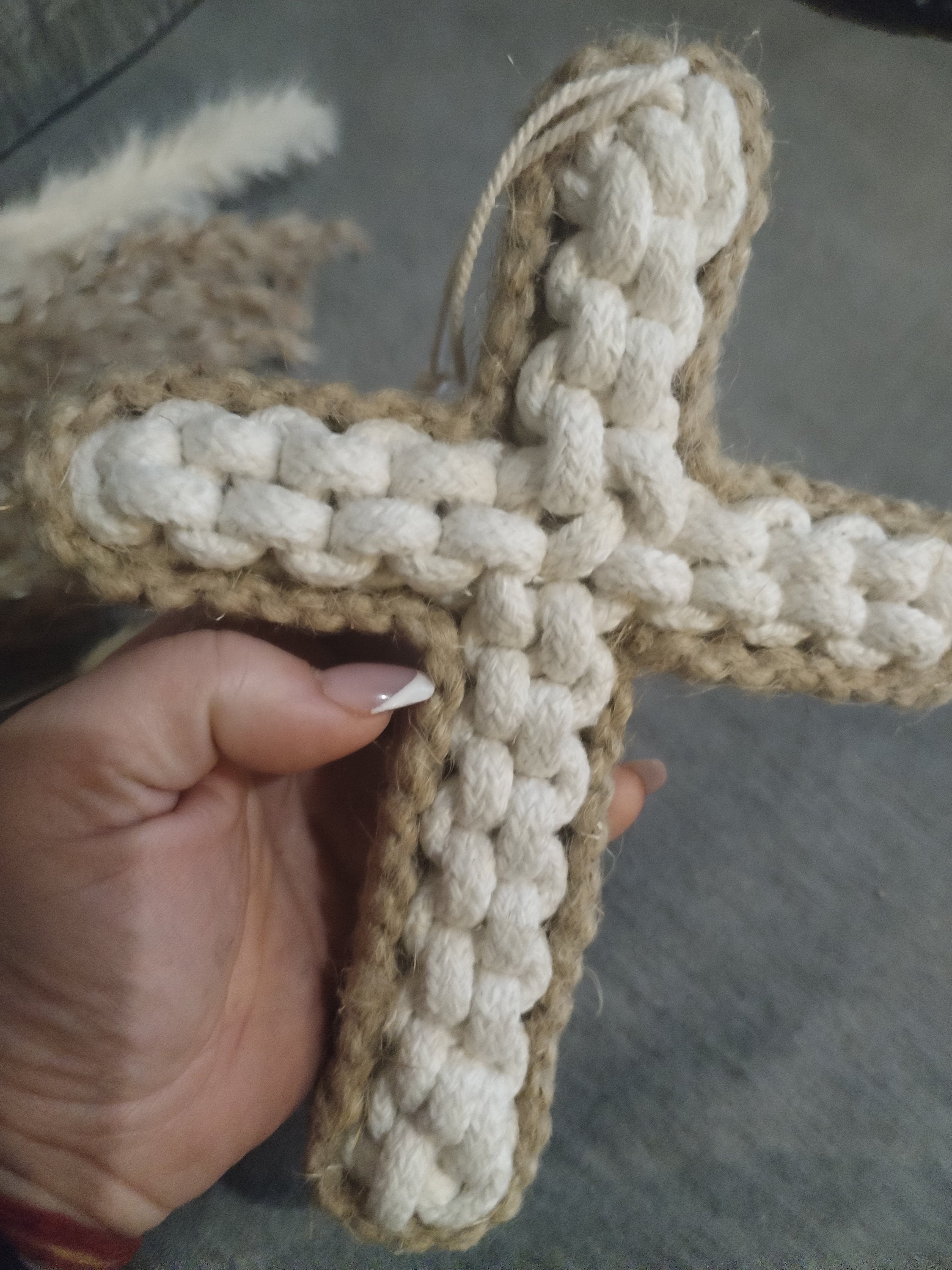 Ecological Macrame Cross - Etsy