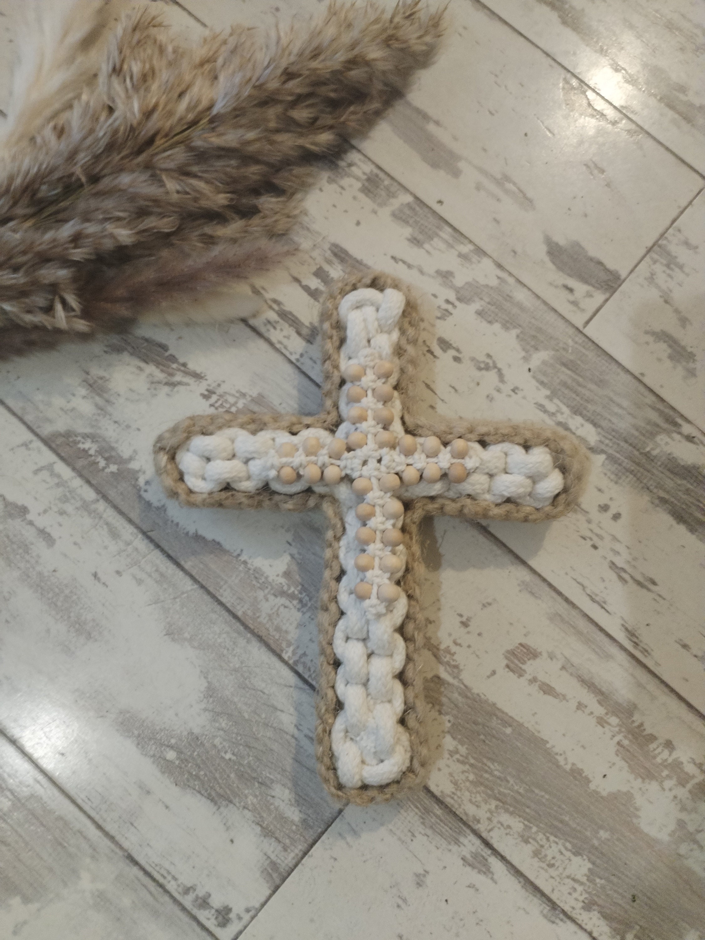 Ecological Macrame Cross - Etsy