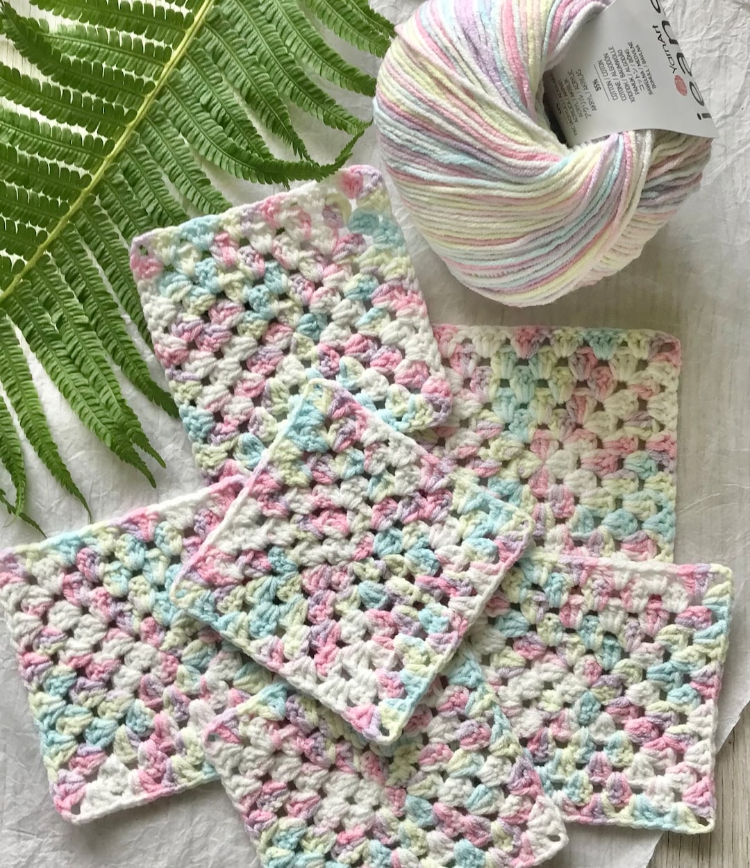 Sets of Ready-made Hand Crocheted Granny Squares, Granny Square Motif ...