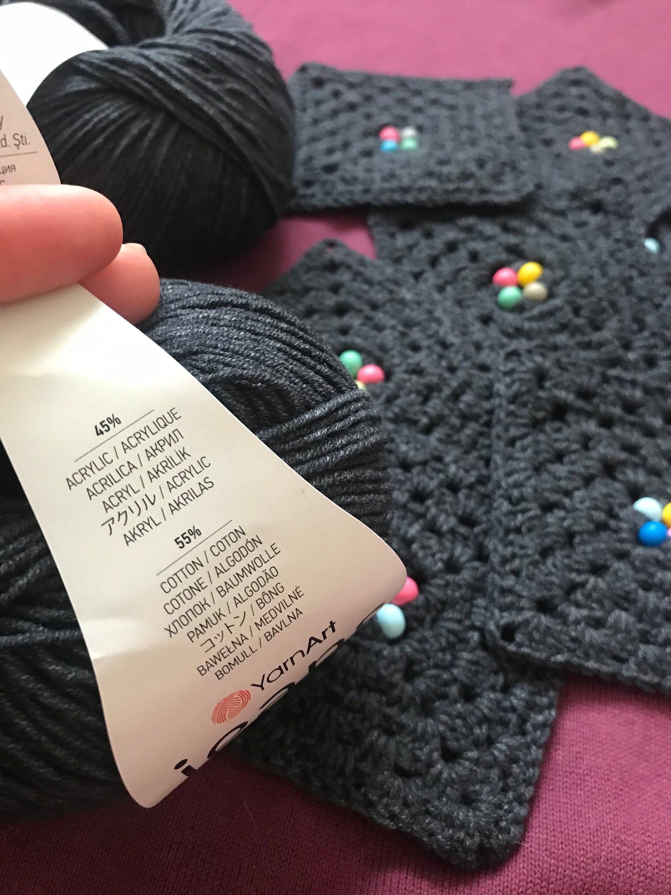 Sets of Ready-made Hand Crocheted Granny Squares, Granny Square Motif ...