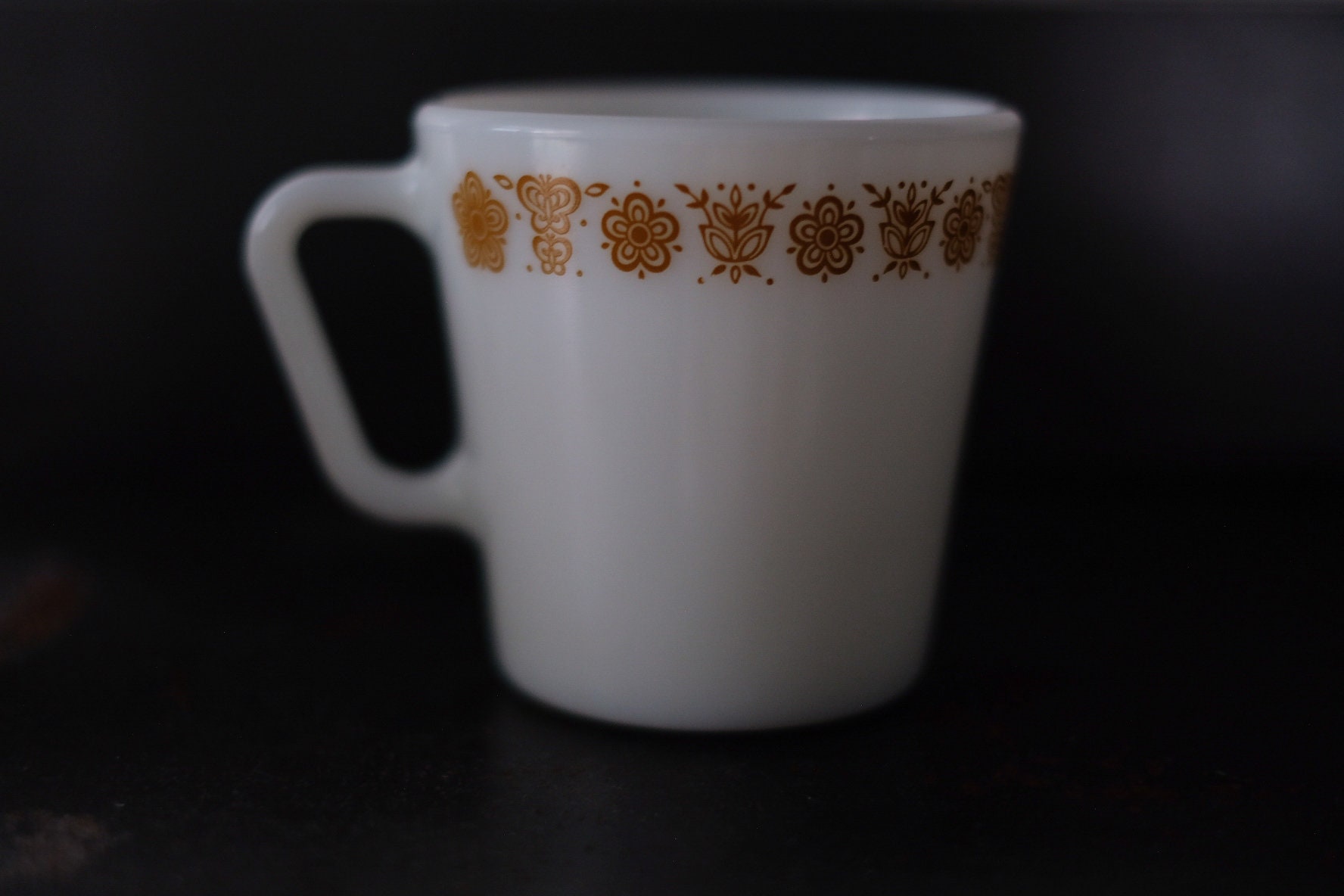 1970s Vintage PYREX Butterfly Gold Mugs Set of 4 - Genuine Pyrex ...