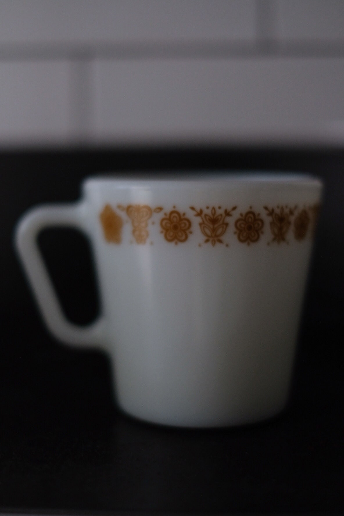 1970s Vintage PYREX Butterfly Gold Mugs Set of 4 - Genuine Pyrex ...