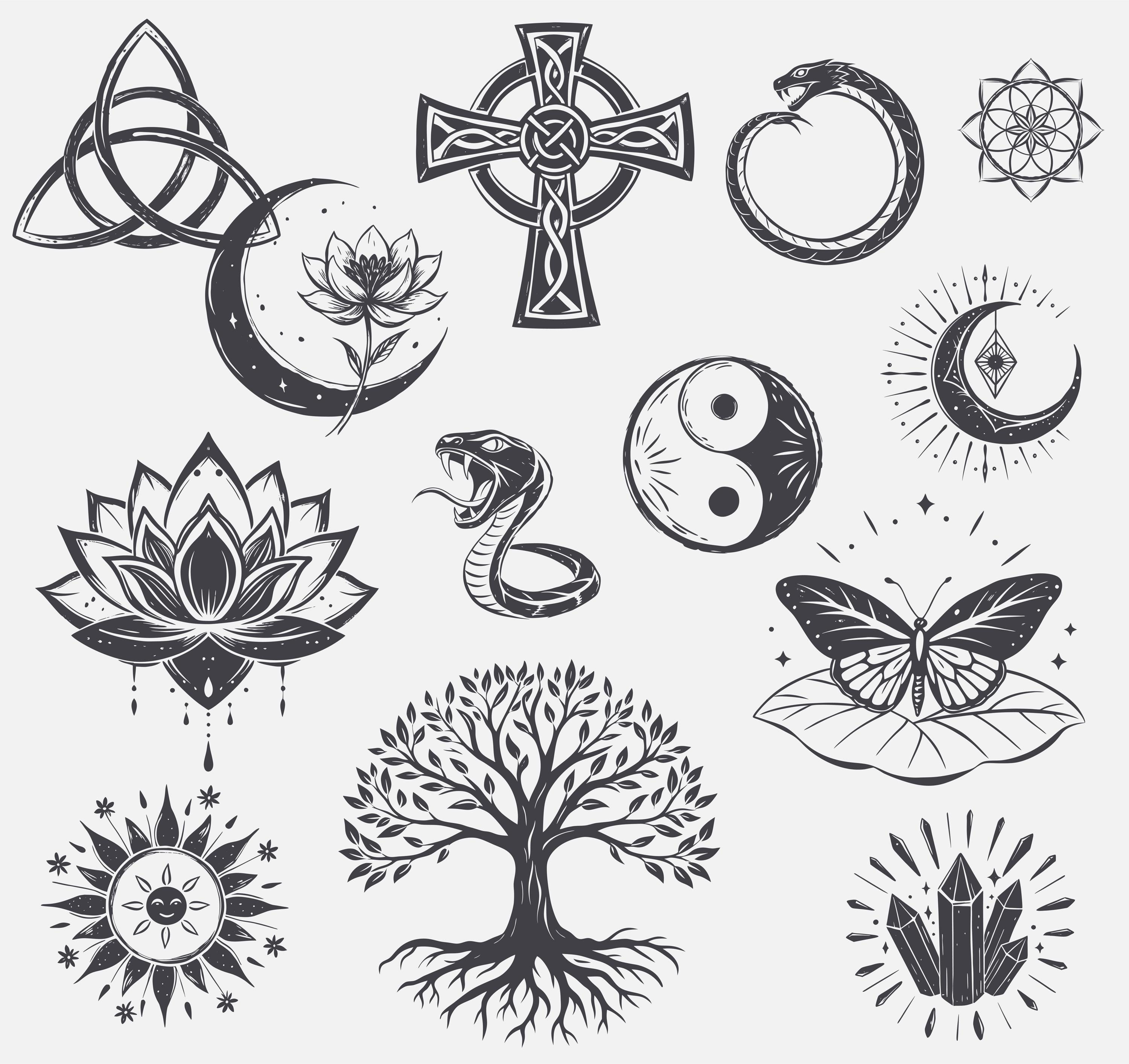 Magic Symbols, Mystic Designs, Magical Clipart, Occult Symbols, Mystic ...