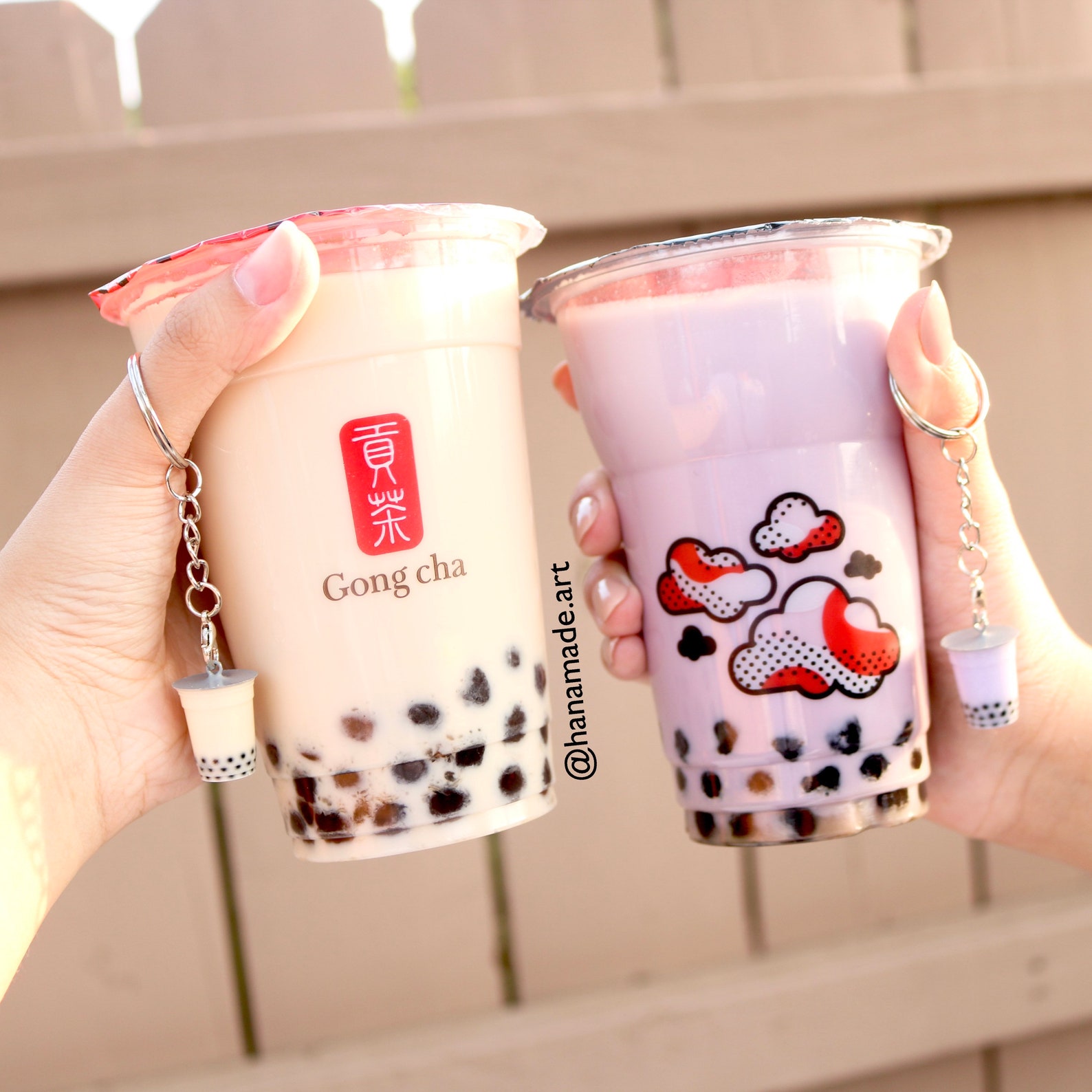 Boba Milk Tea Keychain Bubble Boba Tea Charm Cute Boba - Etsy