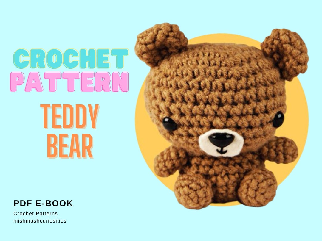 Crochet Pattern Teddy Bear- Crochet Pattern Cute - Crochet Pattern ...