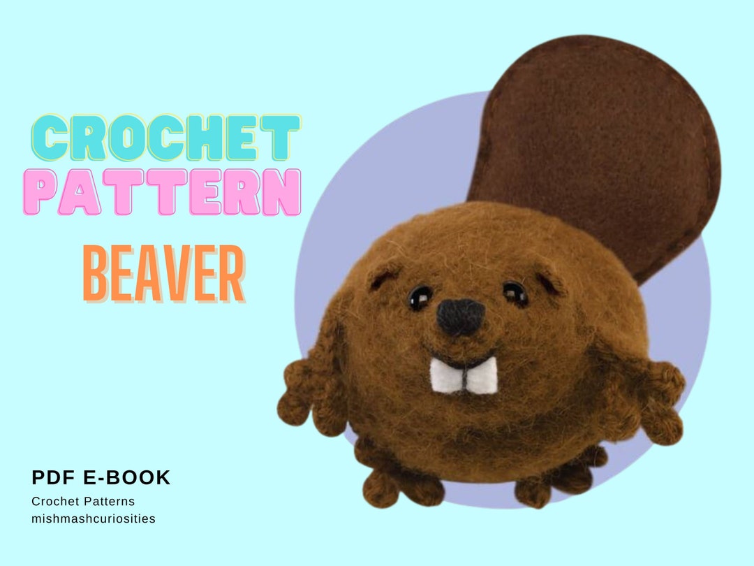 Crochet Pattern Beaver - Crochet Pattern Cute - Crochet Pattern ...