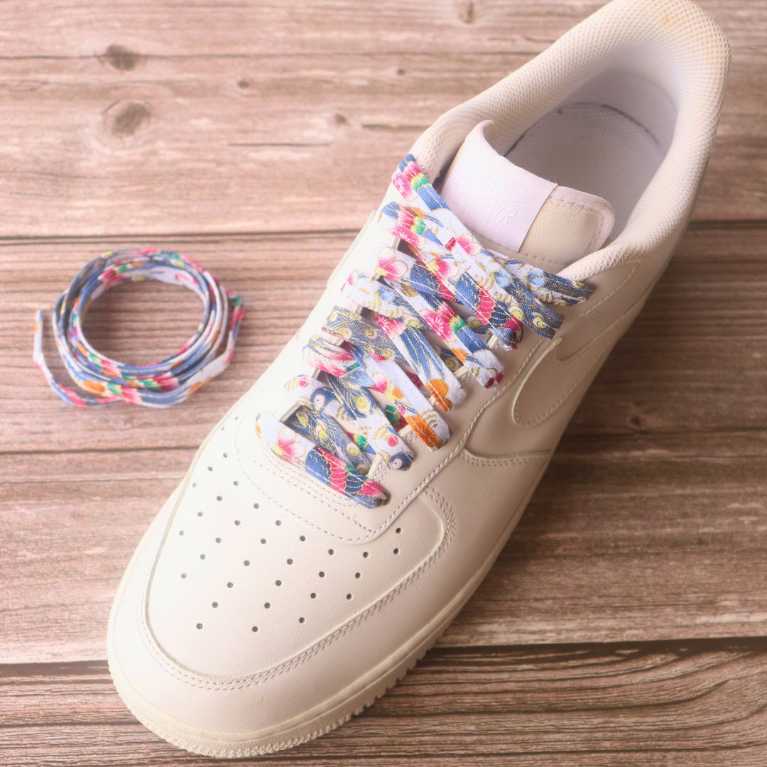 PRINTED Fabric COLORED SHOELACES Available in Different Patterns ...