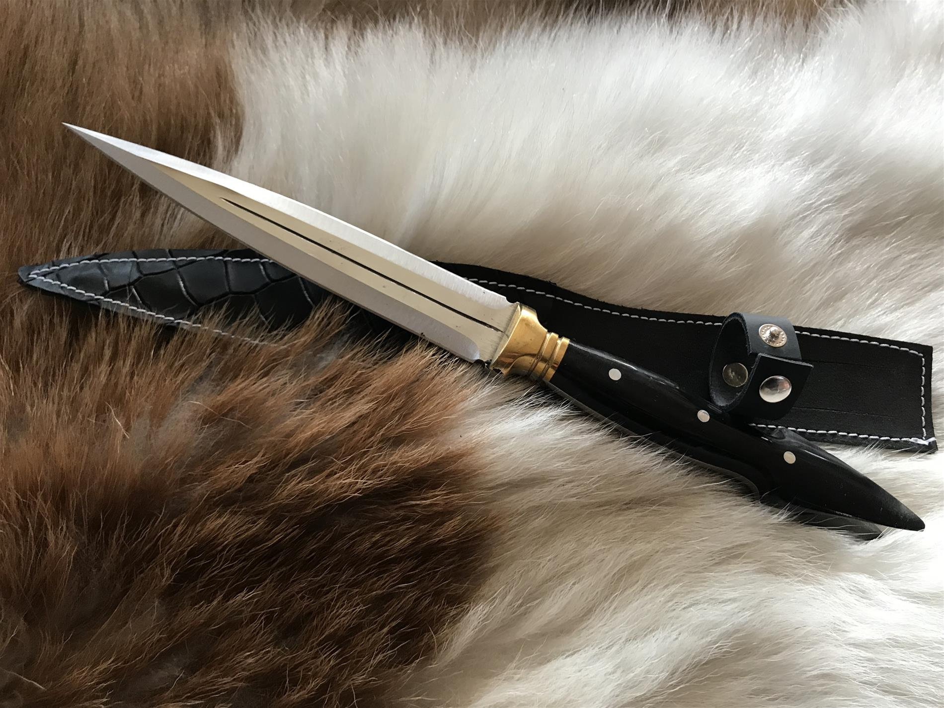 Handmade Double Edge Knife No 4 Forged Custom Handmade Steel | Etsy