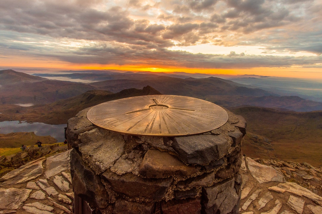 Trig Point Sunrise Snowdon Snowdonia North Wales - Etsy