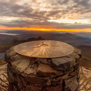 Trig Point Sunrise Snowdon Snowdonia North Wales - Etsy