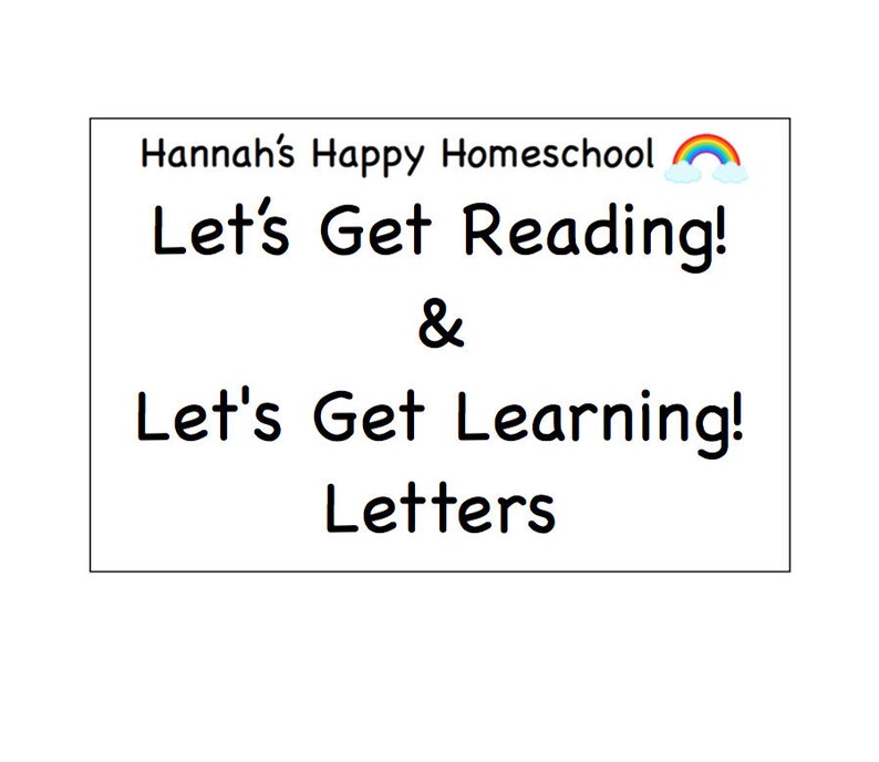 BUNDLE Let's Get Reading! & Let's Get Learning! - Etsy
