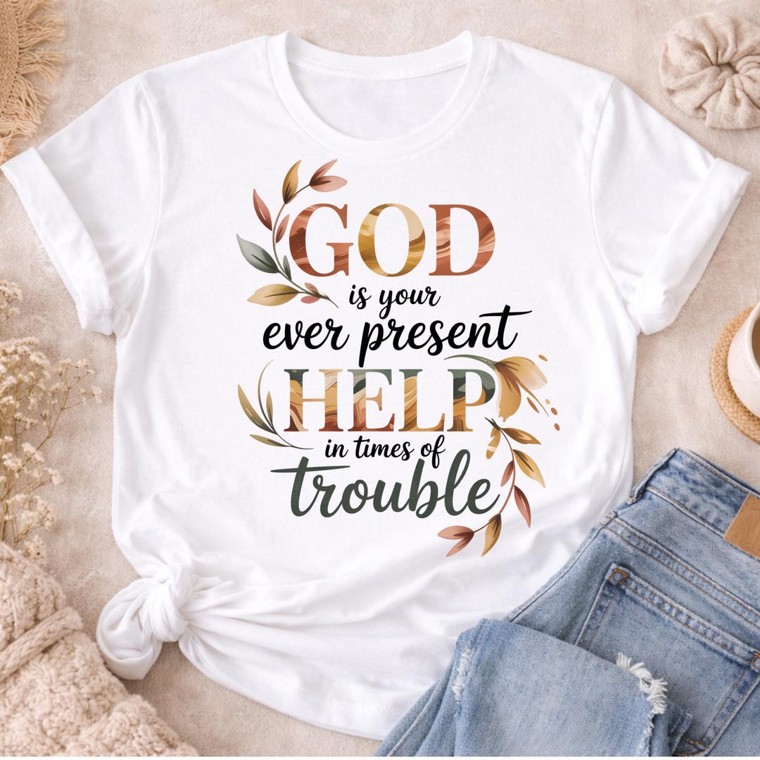 God is My Help Through Trouble PNG | Christian Faith Quote ...