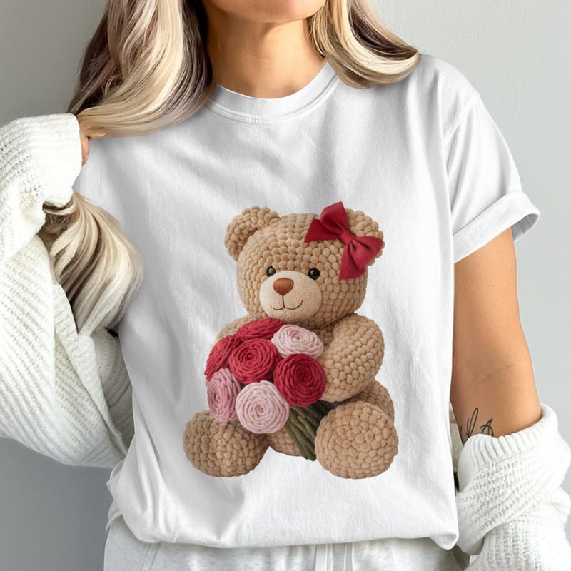 Rose Teddy Bear Bouquet - Etsy