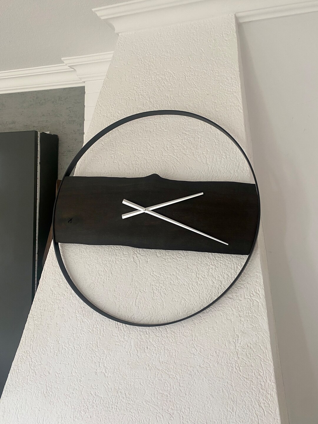 Modern Bog Oak Wall Clock Precious Wood Clock - Etsy