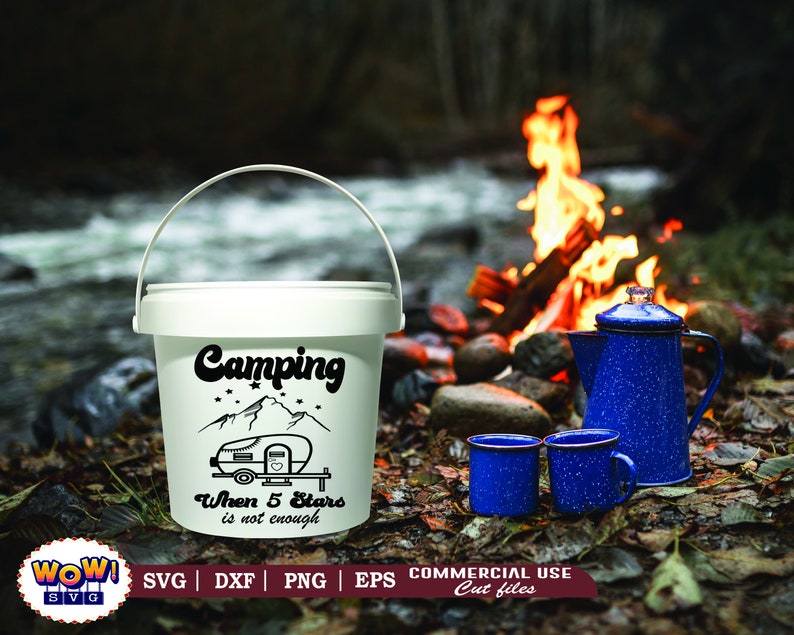 Camp Bucket Svg Bundle Svg Eps Dxf Png Cutting Files For Etsy Canada