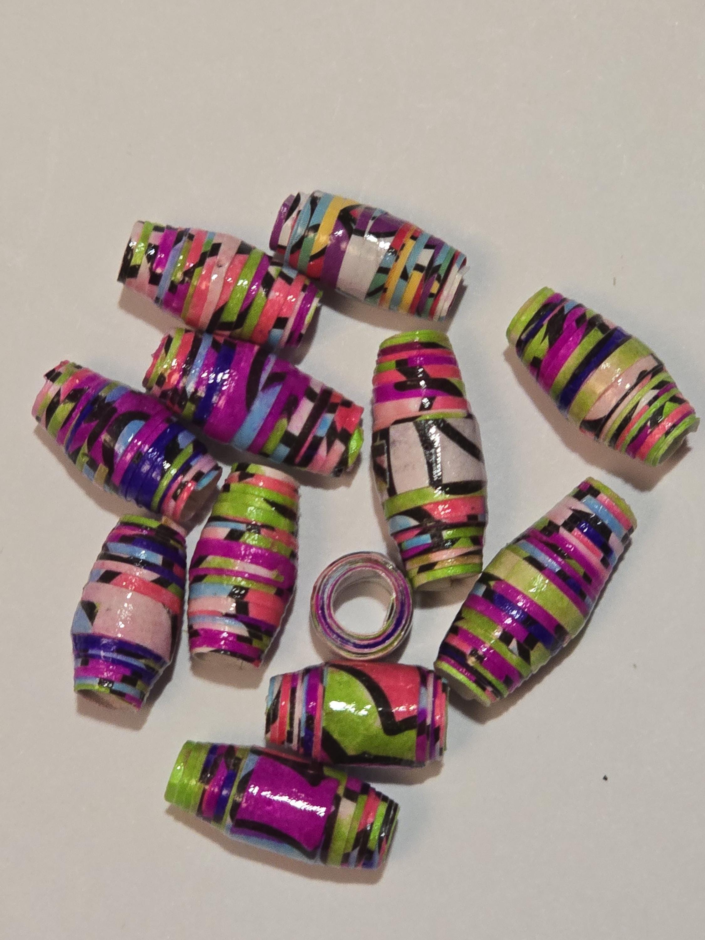 Paper Beads in Assorted Patterns/colors - Etsy