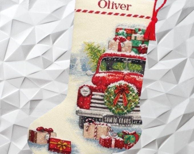 Cross Stitch Pattern Christmas Stocking Santa Claus Cross Stitch ...