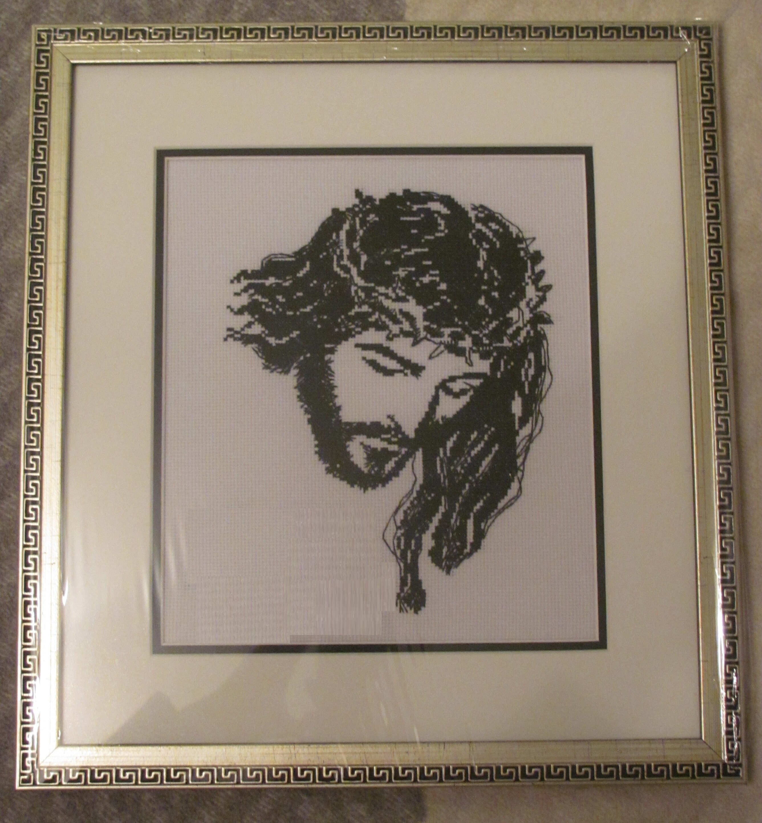Jesus Christ Cross Stitch Pattern PDF Jesus in the Crown of | Etsy