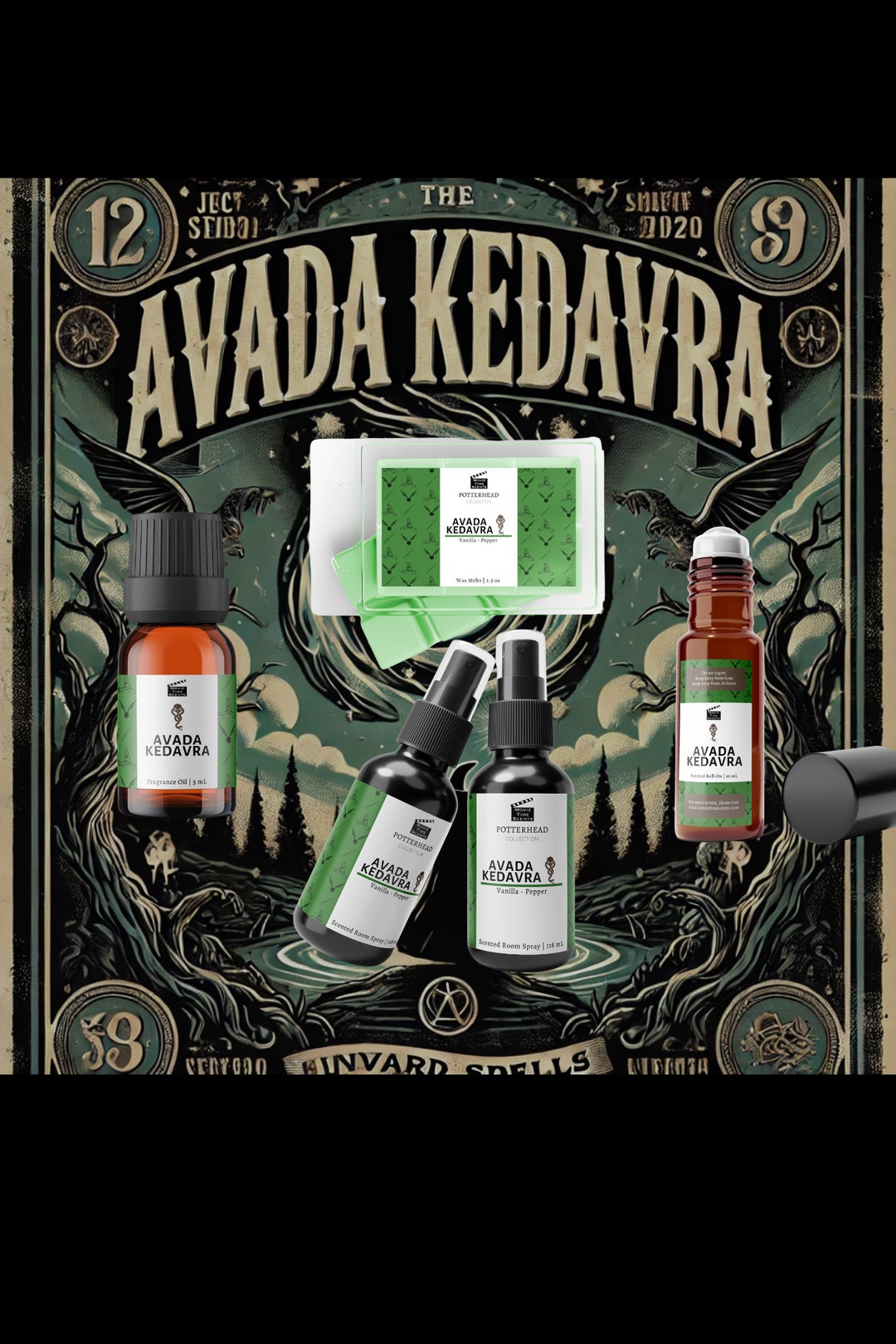 Avada Kedavra Inspired Fragrance Oil - Dark Wizard Spell Aroma, Fantasy ...