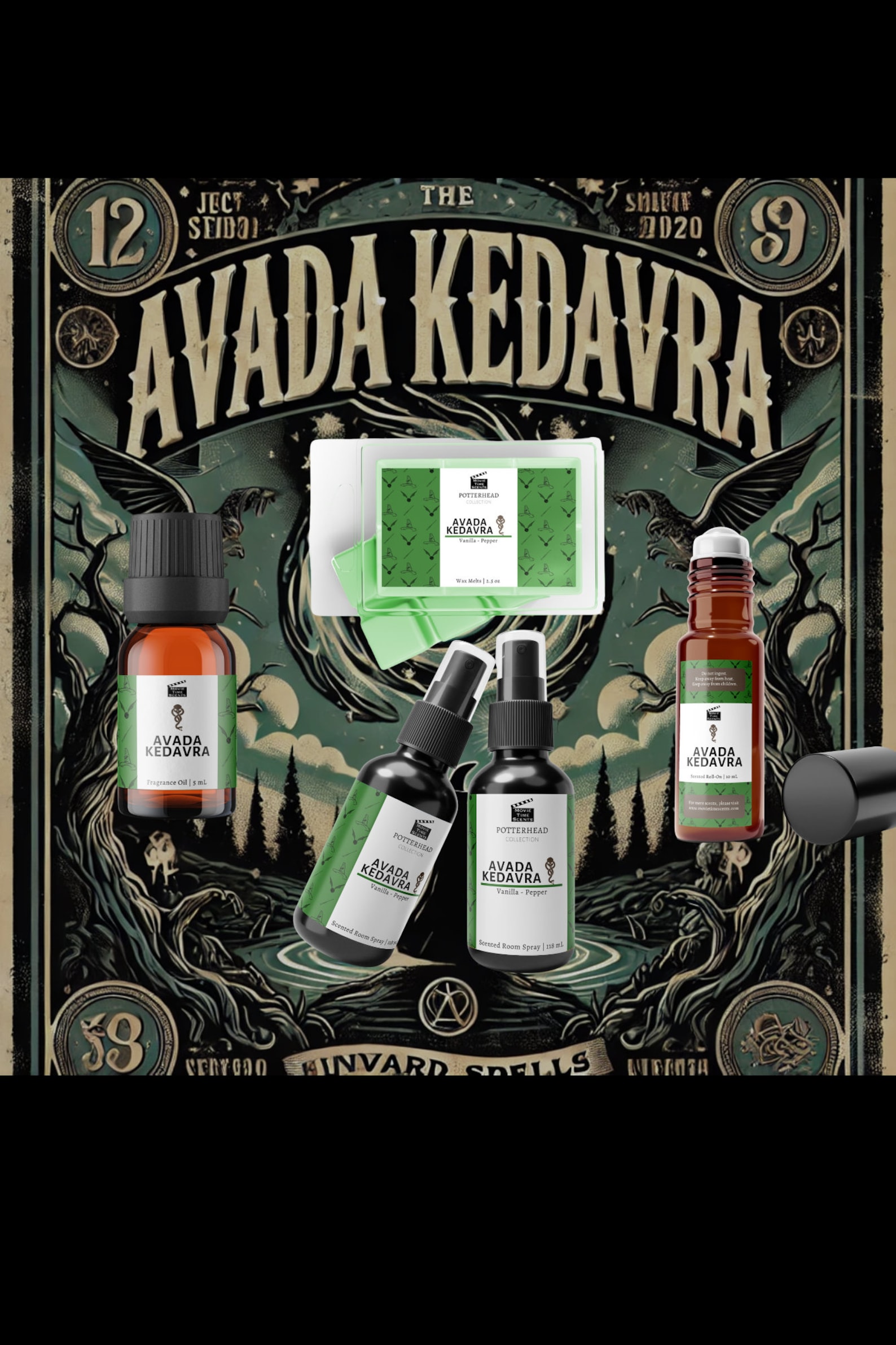 Avada Kedavra Inspired Fragrance Oil - Dark Wizard Spell Aroma, Fantasy ...