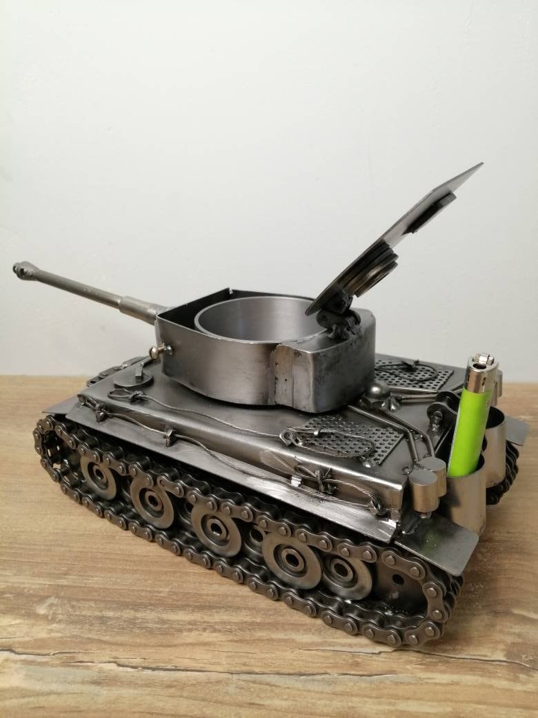 Model Tank Tiger Pzkpfw Welded Metal Sculpture World of - Etsy