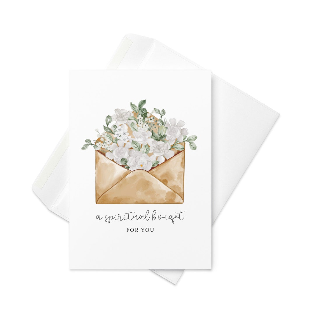 Spiritual Bouquet Card, Spiritual Bouquet, Prayer Bouquet, Praying for ...