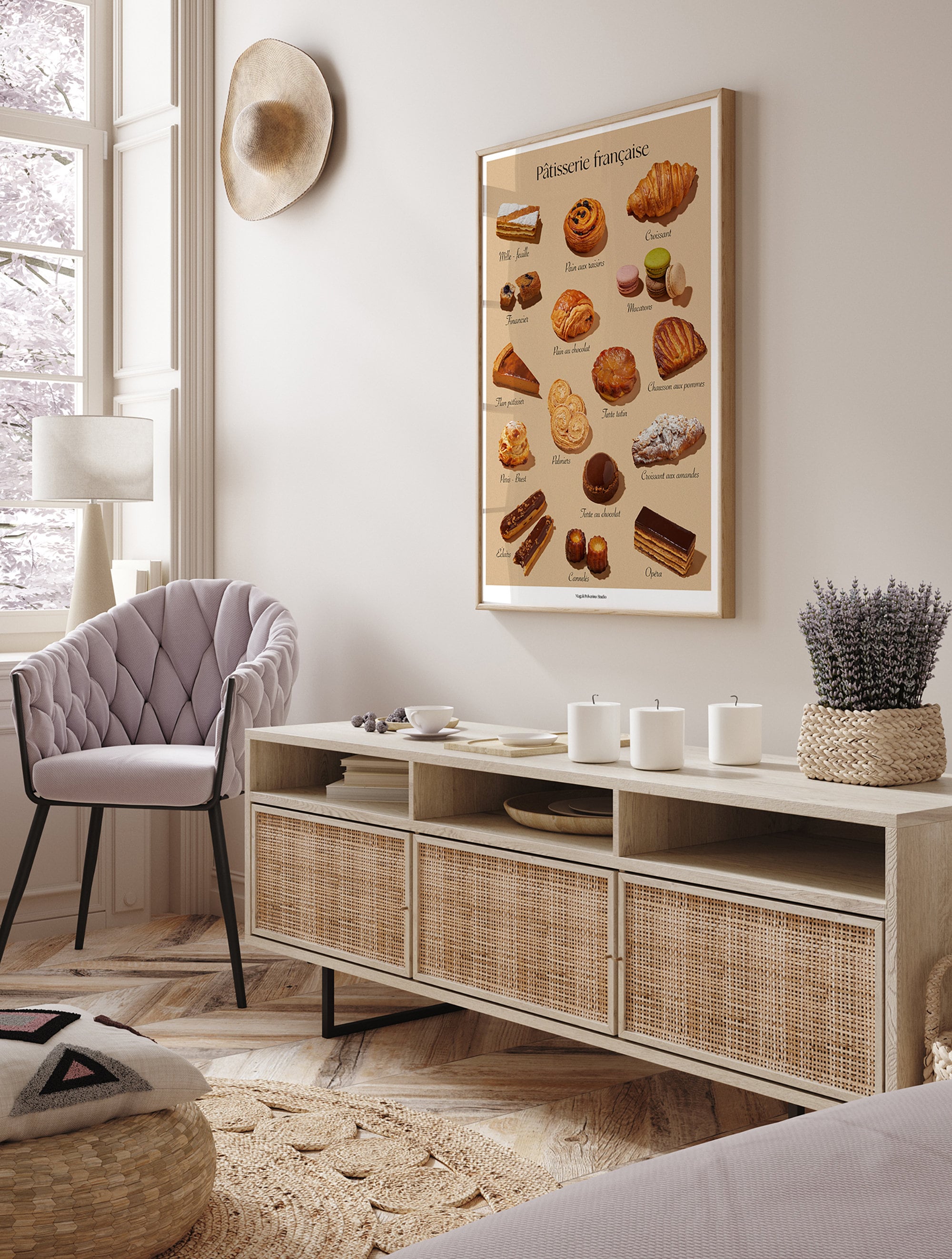 French Pastry Poster - Etsy