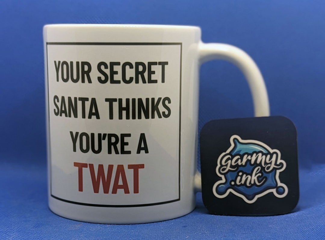 Personalised Insulting Secret Santa Mug | Funny Personal Secret Santa ...