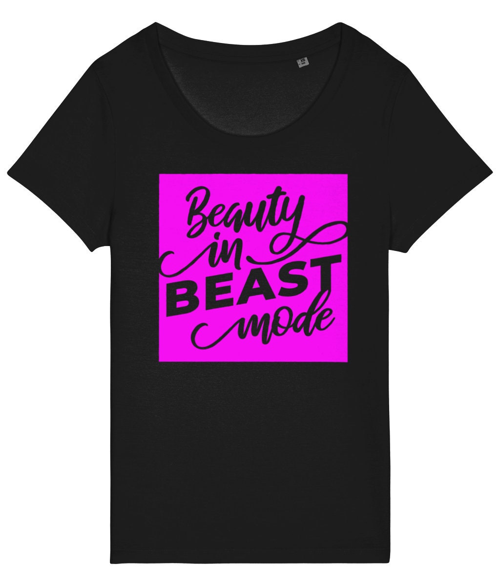 Ladies Beauty in Beast Mode T-shirt Beast Mode Women's - Etsy