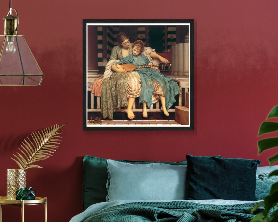 The Music Lesson by Lord Leighton 1896, Wall Decor Art Poster - Etsy