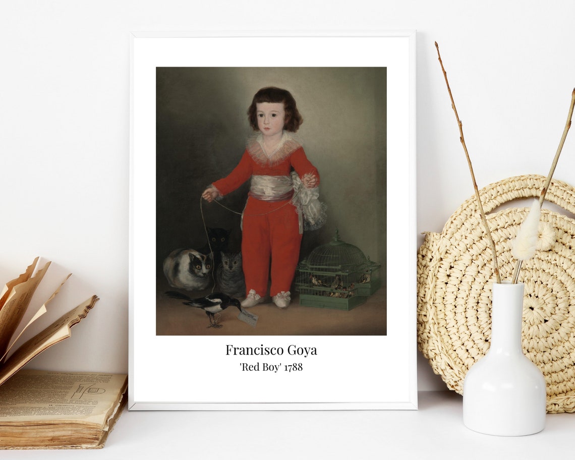 Francisco Goya Red Boy Wall Decor Art Poster - Etsy