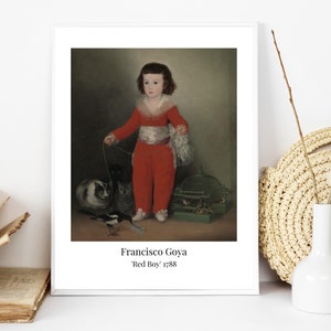 Francisco Goya Red Boy, Wall Decor Art Poster - Etsy UK