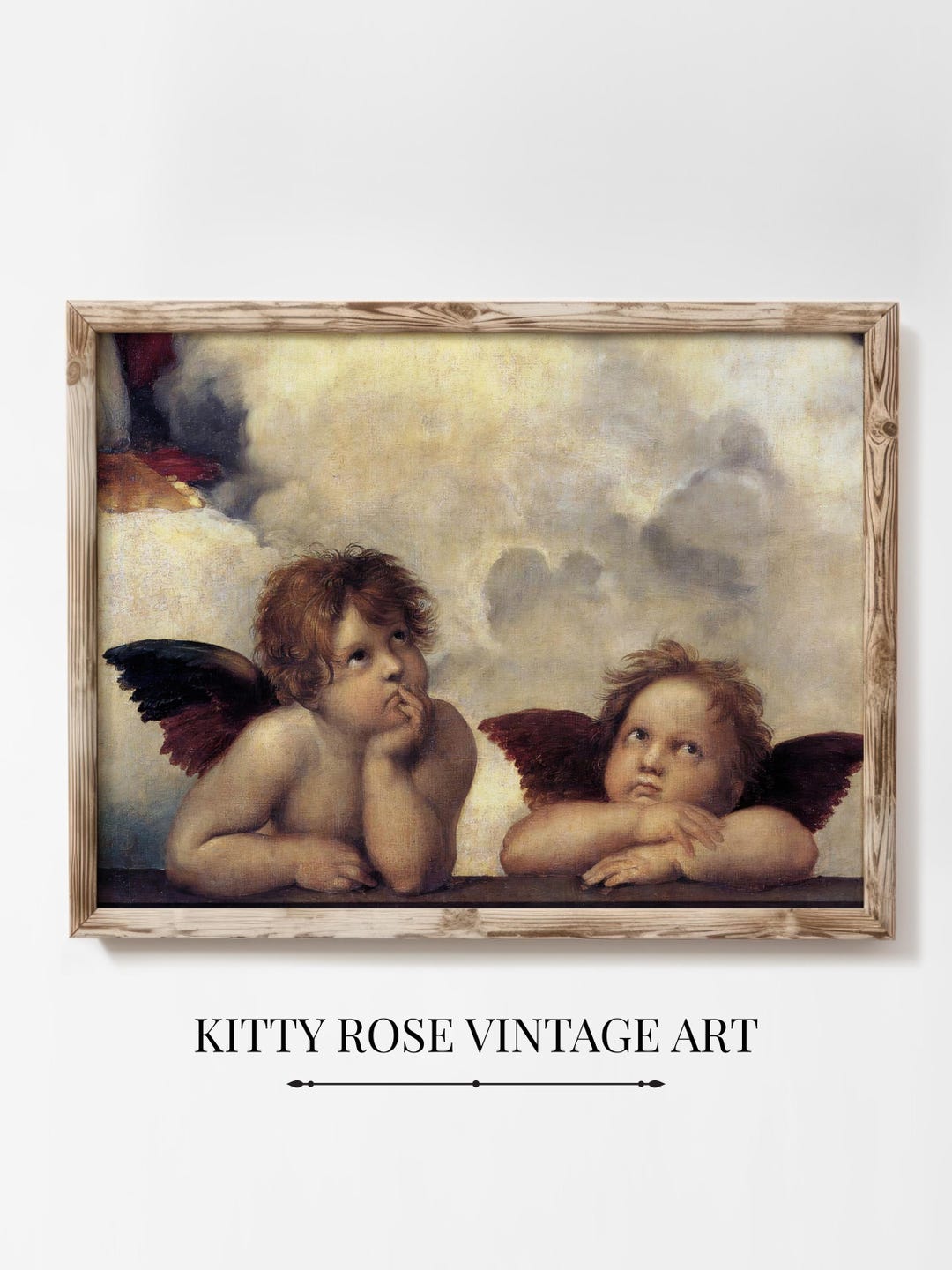 The Two Cherubs by Raphael From the Sistine Madonna, Renaissance Wall ...